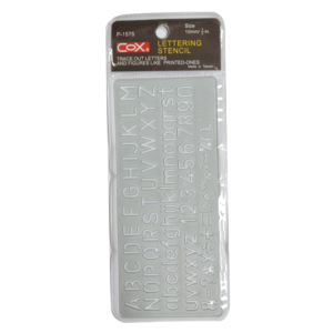 COX – LETTERING STENCIL – P/1575 (10 MM) – Ay stationery
