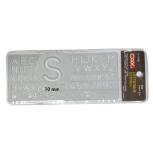 COX – LETTERING STENCIL – P/1575 (10 MM) – Ay stationery